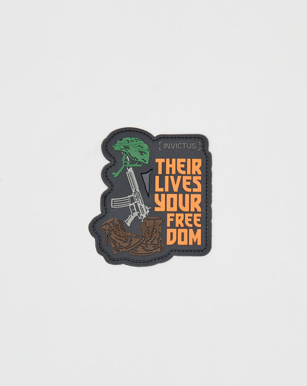 Patch Invictus FREEDOM PRETO – TXRA Militar & Outdoor